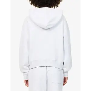 Sporty & Rich La Serif Zip Cotton Hoody