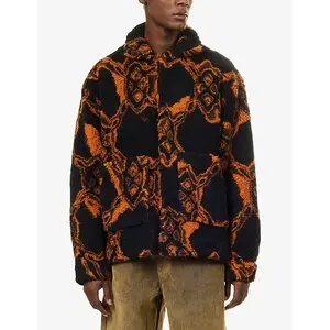 DAILY PAPER Burned Shield Fleece Jacket