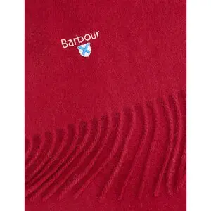 Barbour Brand-embroidered Wool Scarf