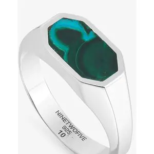 NINETWOFIVE Zariq Sterling- And Chrysocolla Ring