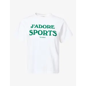 Sporty & Rich J'adore Print Cotton-jersey T-shirt