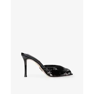 Steve Madden Rollout Faux-leather Heeled Mules