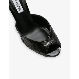 Steve Madden Rollout Faux-leather Heeled Mules