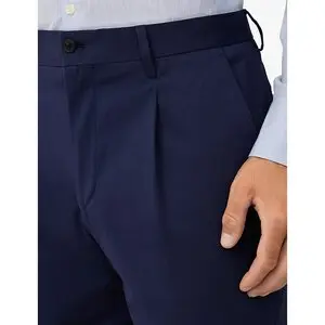 HACKETT  Pleated-front Tapered-leg Stretch Cotton-blend Trousers