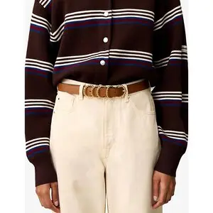 Claudie Pierlot Buckle-embellished Leather Belt