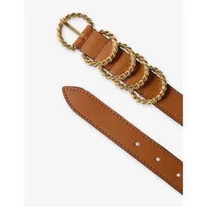 Claudie Pierlot Buckle-embellished Leather Belt