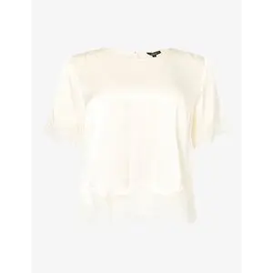 Rails Sonora Lace-trim Satin Top
