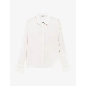 Zadig&Voltaire Thely Wing-embellished Satin Shirt - Ecru