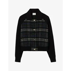 Claudie Pierlot Checked Wool-blend Jacket - Multicolored