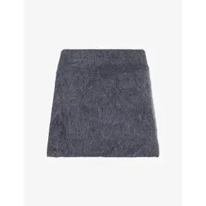 Rails Gayle Wool And Cashmere Mini Skirt - Charcoal