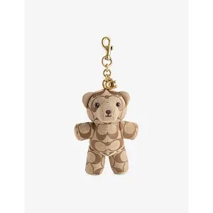 COACH Bear Jacquard Bag Charm