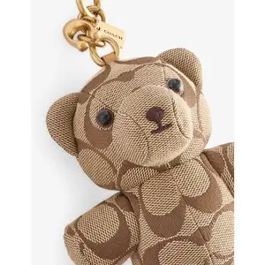 COACH Bear Jacquard Bag Charm