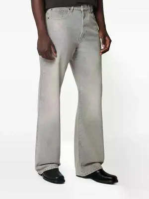 JEANERICA Vega Logo-patch Straight-leg Jeans - Grey