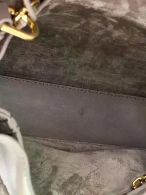 Bottega Veneta Ciao Ciao Top Handle Bag Leather With Intrecciato Detail Small Satchel - Grey