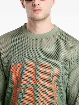 KARL KANI Logo-print Mesh T-shirt
