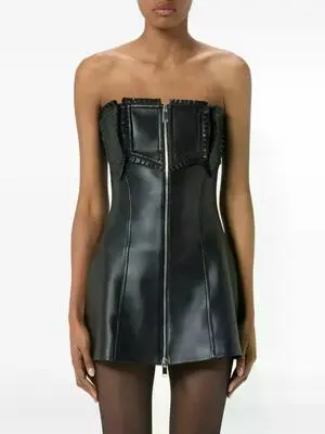 Blumarine Ruffled Bustier Mini Dress