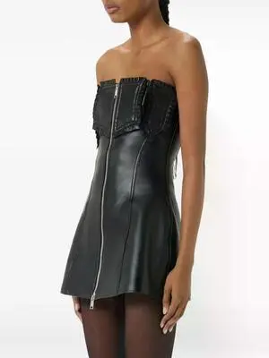 Blumarine Ruffled Bustier Mini Dress