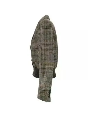 Aspesi Check-pattern Virgin Wool Jacket