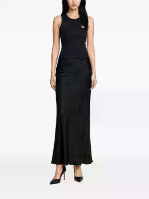 Fiorucci Angels-patch Ribbed Tank Top - Black