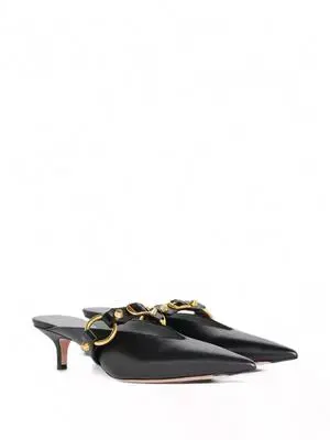 Balenciaga City Studded Leather Mules