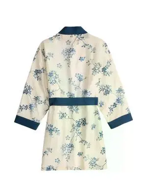 Ralph Lauren Floral-print Kimono Blouse - Neutrals