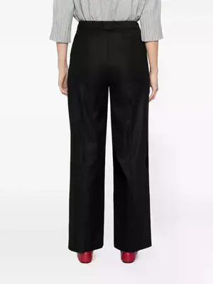 VELA SHOP Pressed-crease Wide-leg Trousers