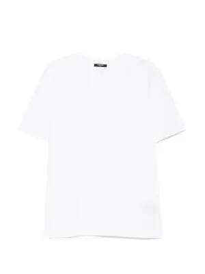 Balmain Logo-embroidered T-shirt - White