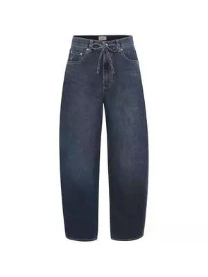 DL1961 Taylor Barrel Drawstring-waist Wide-leg Jeans