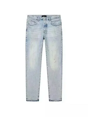 PURPLE BRAND P005 Distressed Paint-splatter Jeans - Blue