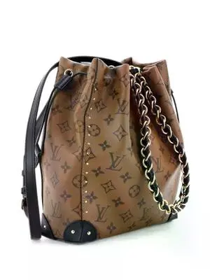 LOUIS VUITTON Noe Trunk Bag Reverse Monogram Canvas Pm Bucket Bag - Brown