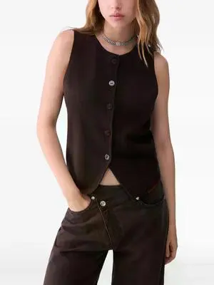Liu Jo Knit Vest With Lace-detail