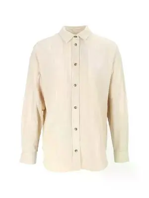MC2 SAINT BARTH Corduroy Logo-patch Shirt - Neutrals