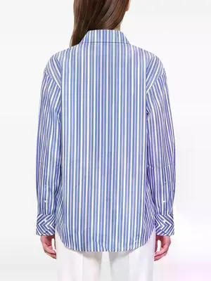 Victoria Beckham Pocket Striped Cotton Shirt