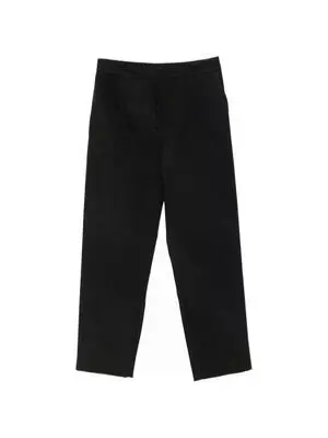 THE FRANKIE SHOP Pinstripe-pattern Cropped Trousers - Black