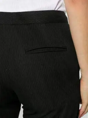 THE FRANKIE SHOP Pinstripe-pattern Cropped Trousers