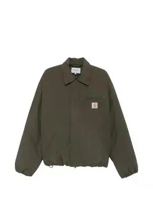 Carhartt Work In Progress Logo-patch Zip-up Jacket - Green