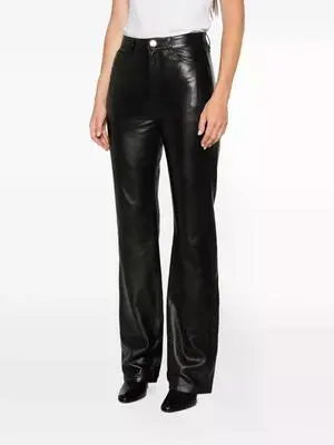 RÓHE Leather Flared Trousers