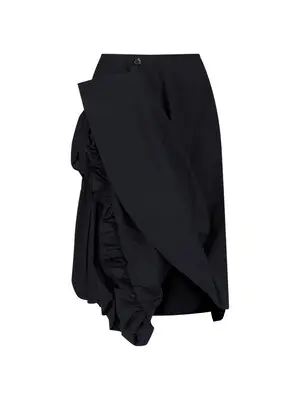 Comme Des Garçons Asymmetric Midi Skirt