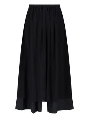 Comme Des Garçons Layered Wool Skirt