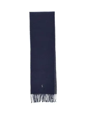 Polo Ralph Lauren Reversible Wool-blend Scarf - Blue