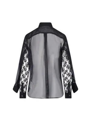 Comme Des Garçons Sheer Lace Shirt