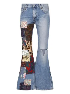 Junya Watanabe Patchwork Jeans - Blue