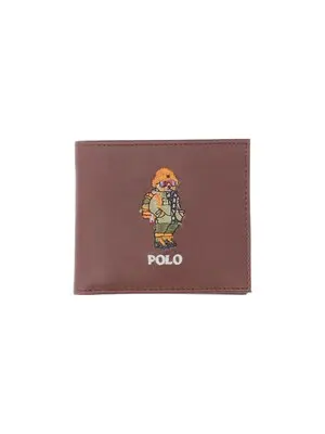 Polo Ralph Lauren Bi-fold Leather Wallet - Brown