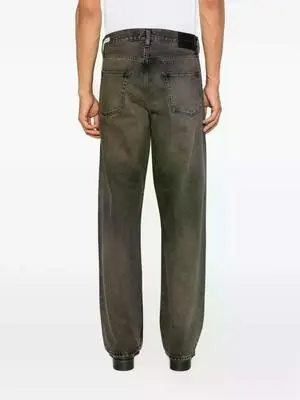 SUNFLOWER Faded-effect Loose-leg Jeans