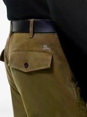 Burberry Cotton Twill Chinos - Green