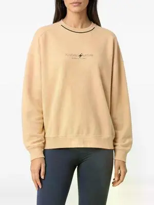 Brunello Cucinelli Logo-print Dropped-shoulder Sweatshirt - Neutrals