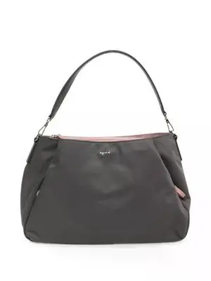 AGNES B. Origami Shoulder Bag - Grey