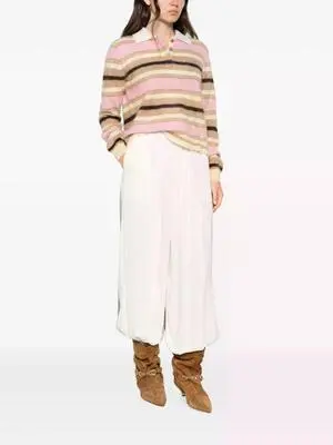 Guest In Residence Grizzly Striped Polo-collar Sweater