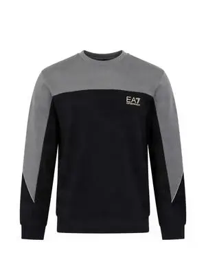 EA7 Logo-print Panelled Sweater
