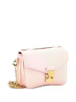 LOUIS VUITTON Micro Metis Monogram Empreinte Leather Crossbody Bag - Pink
